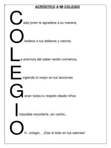 Acrósticos en la Escuela: Qué Son y Beneficios | EEST1