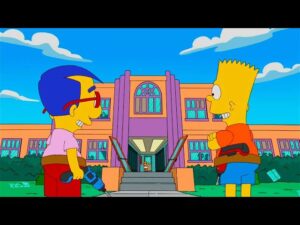 Bart toma la escuela en Los Simpson | EEST1