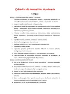 Evaluación Integral en Segundo de Primaria | EEST1