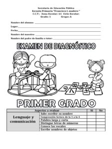 Evaluación Diagnóstica: Clave en 1er Grado | EEST1
